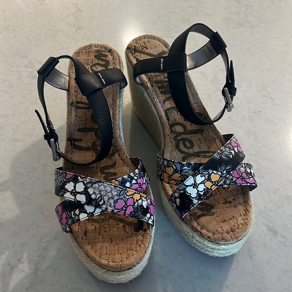 Sam Edelman | Shoes | New Sam Edelman Espadrille Wedge Sandals Size 2 ...